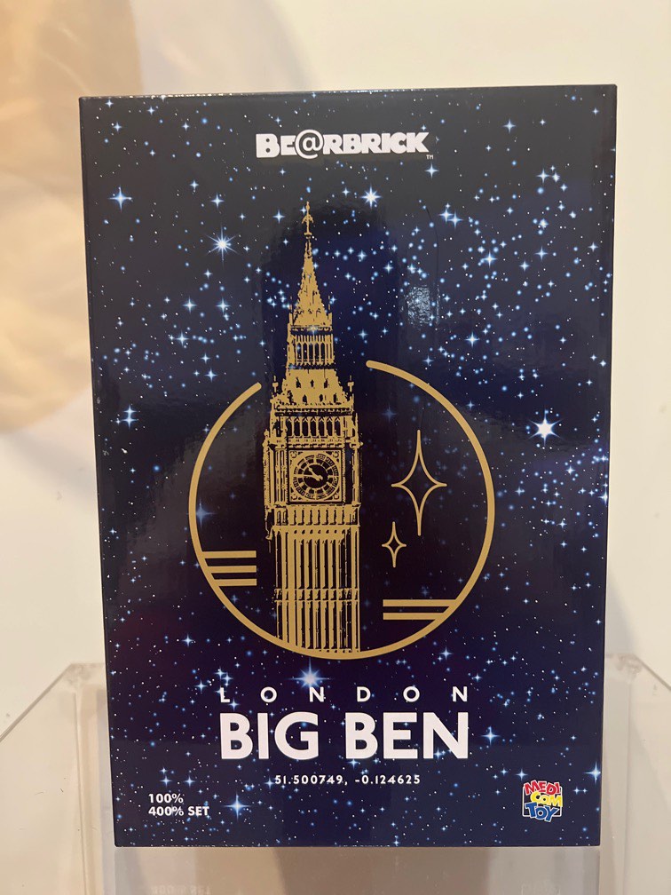 Big Ben Bearbrick 400% + 100%, 興趣及遊戲, 玩具 & 遊戲類 - Carousell