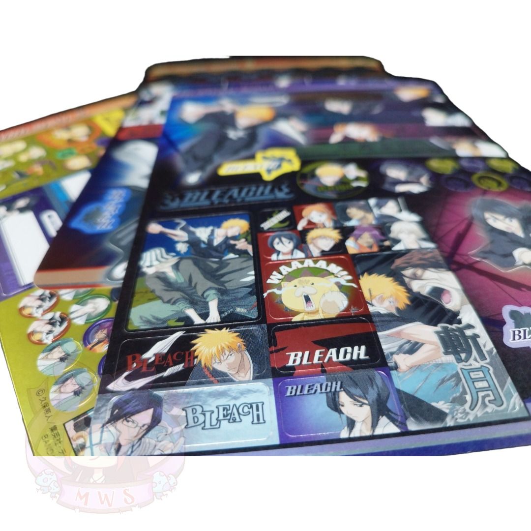 Bleach Seal Card Division Official Bandai Flash Sticker Set on Carousell