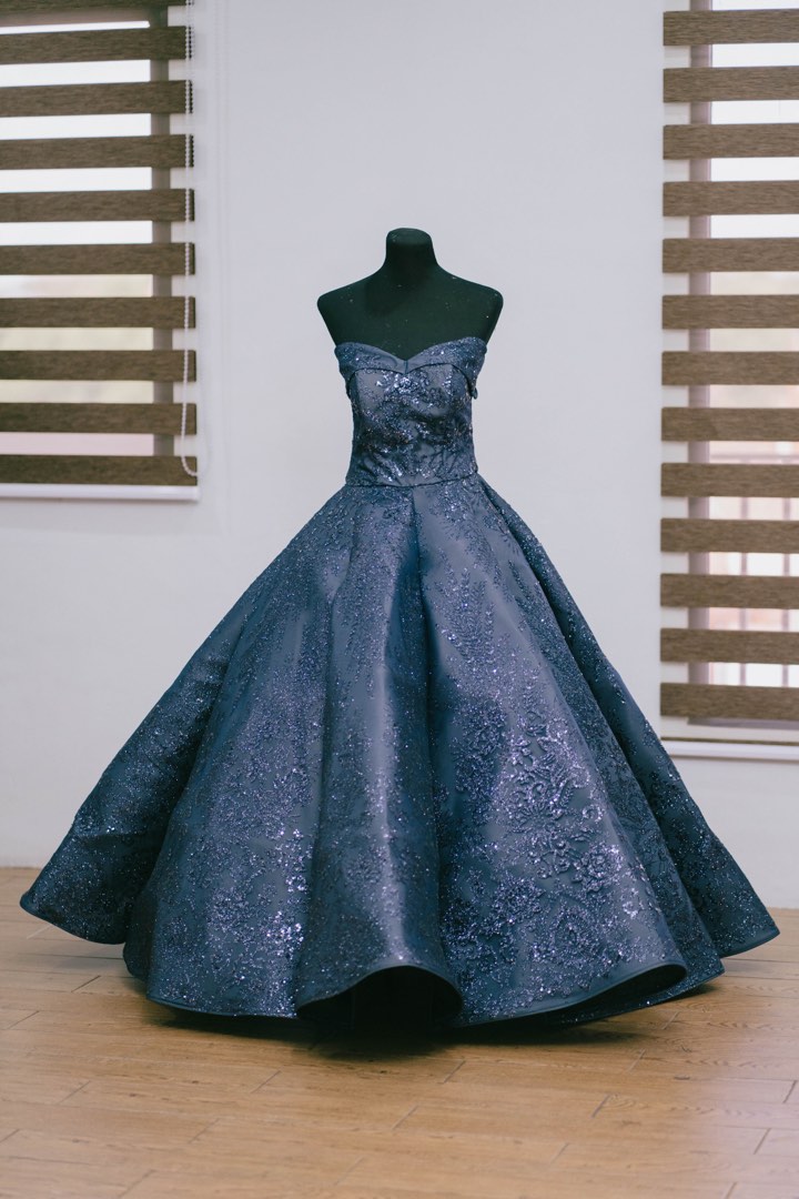 Blue Debut Gown, Women's Fashion, Dresses & Sets, Evening dresses ...