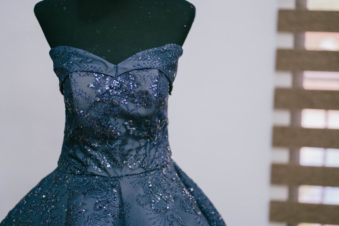 Blue Debut Gown, Women's Fashion, Dresses & Sets, Evening dresses ...