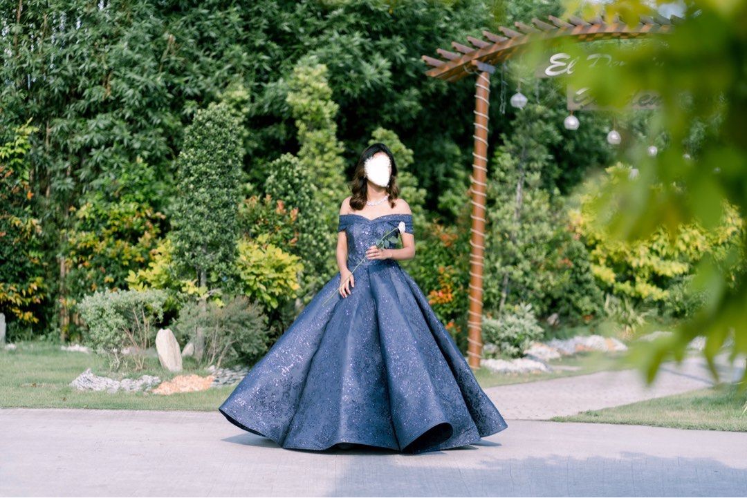 Blue Debut Gown, Women's Fashion, Dresses & Sets, Evening dresses ...