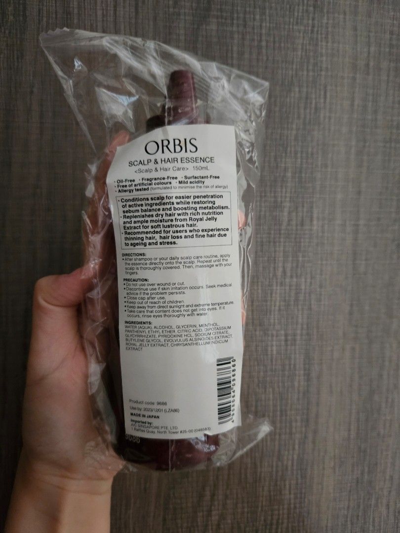 [BRAND NEW] Orbis Scalp & Hair Essence, Beauty & Personal Care, Hair on ...