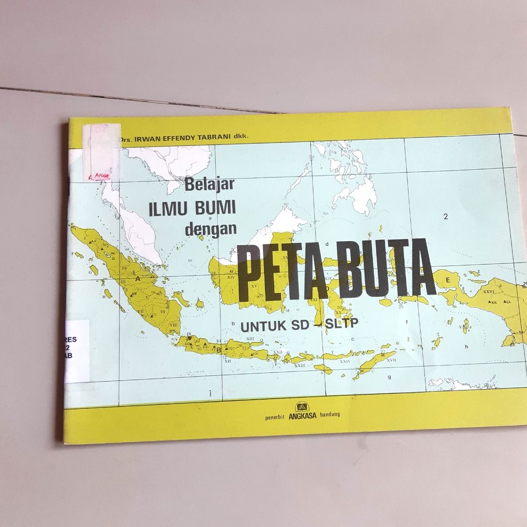 Buku Peta Buta buku pelajaran anak (preloved), Buku & Alat Tulis, Buku ...