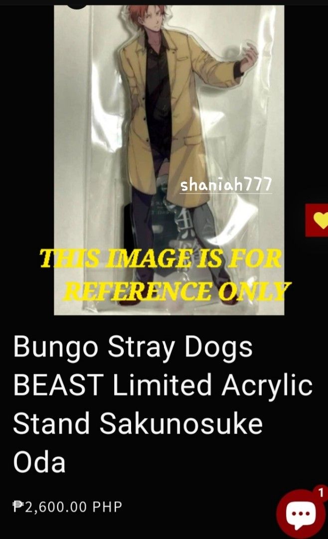 BUNGO STRAY DOGS BEAST LIMITED Acrylic Stand Sakunosuke Oda JP on Carousell