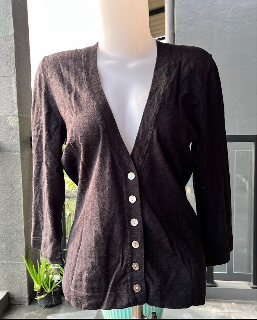 Cardigan Hitam Matrice, Fesyen Wanita, Pakaian Wanita, Baju Luaran di ...