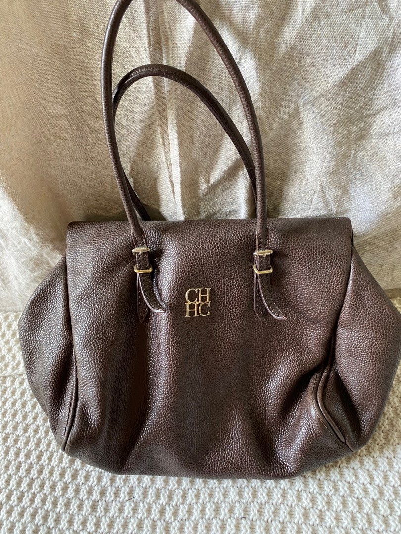 Carolina Herrera leather bag, Luxury, Bags & Wallets on Carousell