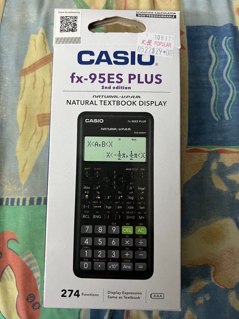 Casio calculator FX-95ES PLUS, Hobbies & Toys, Stationery & Craft ...
