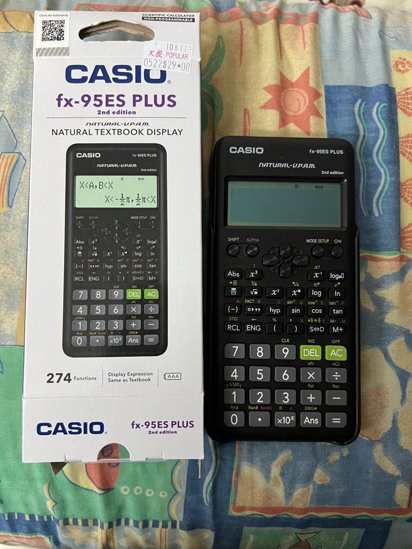 Casio calculator FX-95ES PLUS, Hobbies & Toys, Stationery & Craft ...