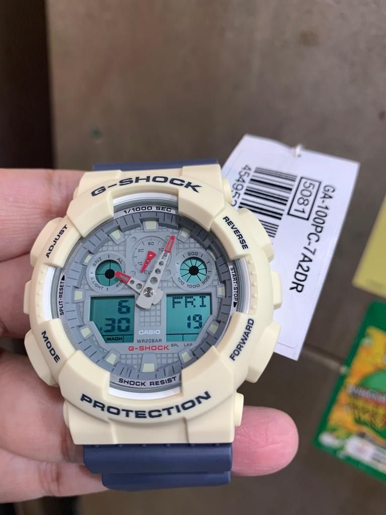 👉👉《清貨大減價》👈👈CASIO GA-100 SERIES DIGITAL ANALOG G-SHOCK GA-100PC-7A2DR ...