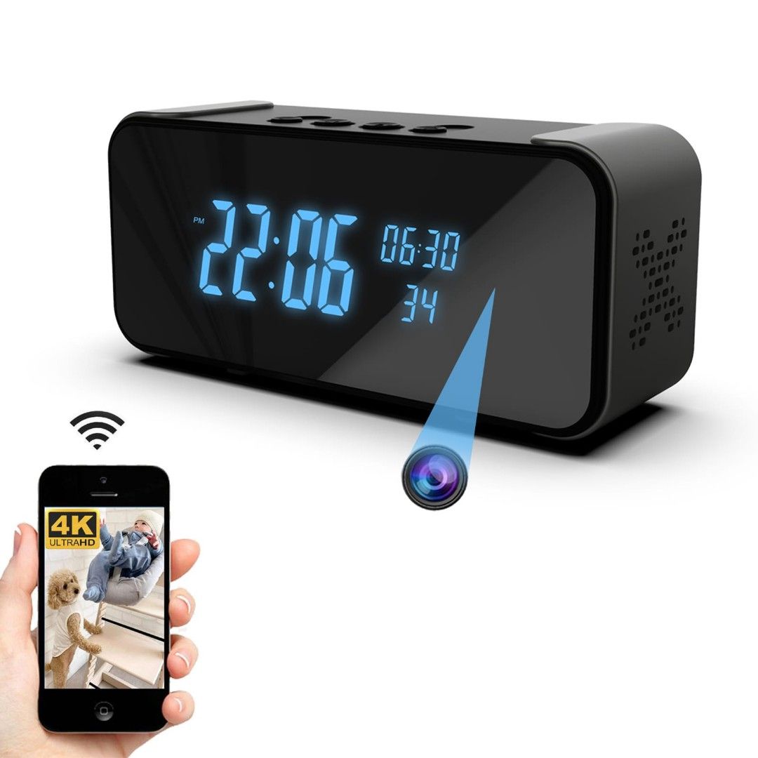 Cctv clock spy clock, Furniture & Home Living, Security & Locks ...