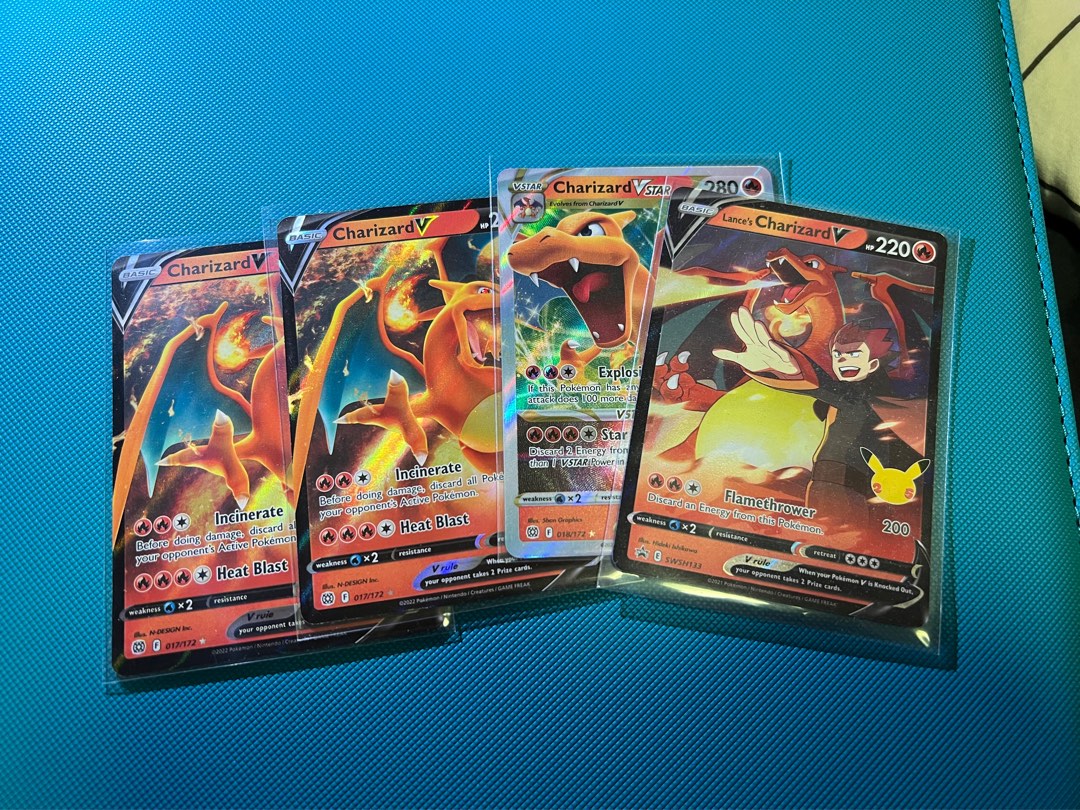 Charizard Card Set, Hobbies & Toys, Toys & Games on Carousell