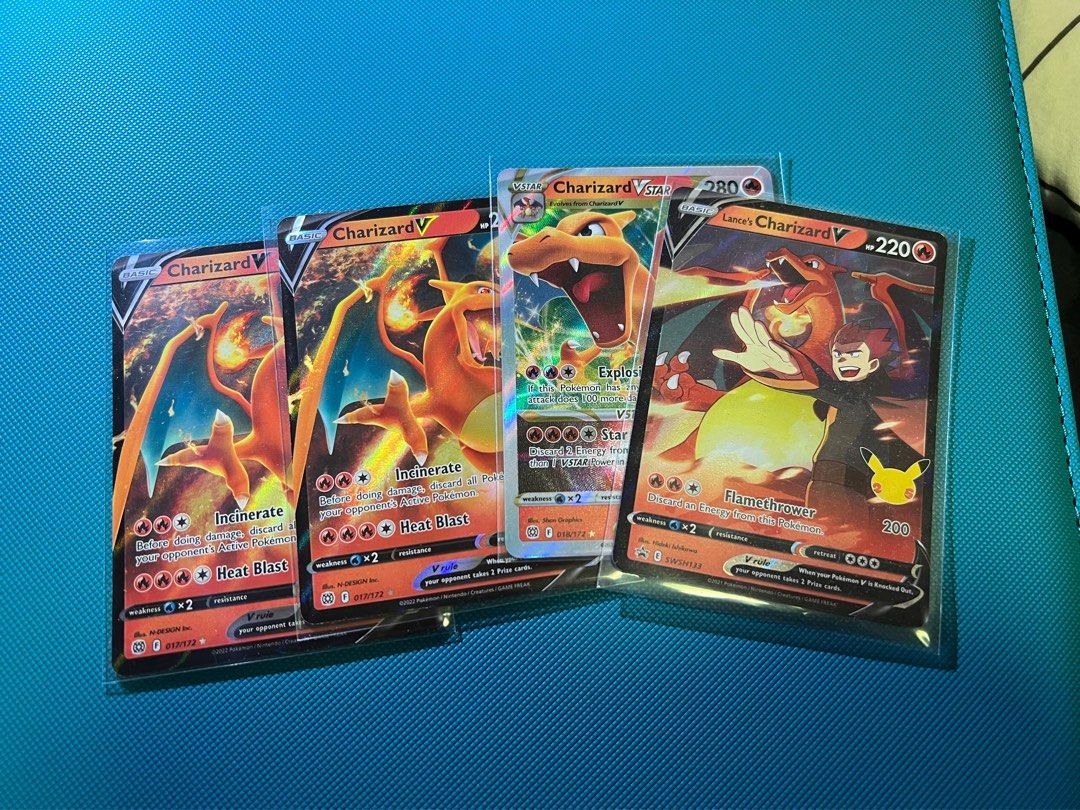 Charizard Card Set, Hobbies & Toys, Toys & Games on Carousell