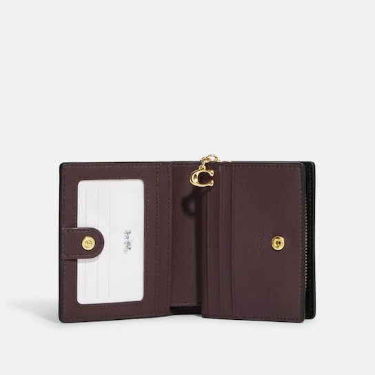 Coach Fairytale Rose Print Snap Wallet with Coin compartment, Women's ...