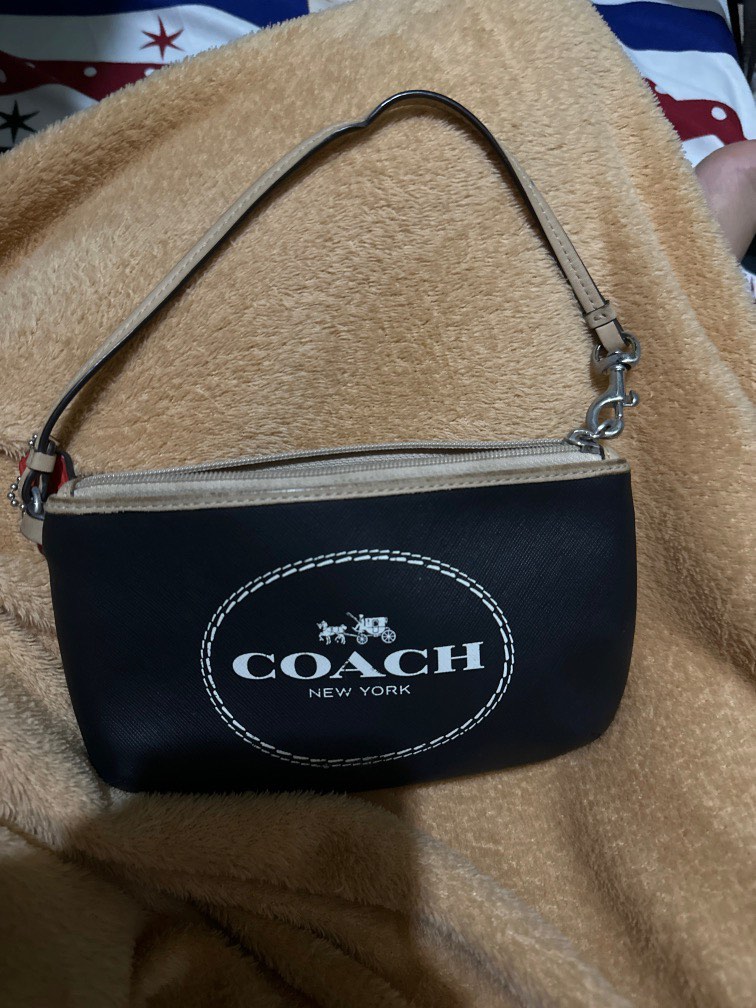 COACH LEATHER POUCH, Women's Fashion, Bags & Wallets, Purses & Pouches ...