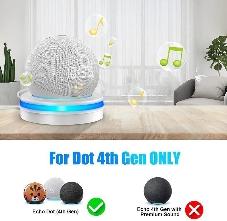 Cocoda Table Holder for Echo Dot 4th Generation, Clever Desktop Stand ...
