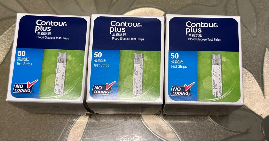 Contour plus 血糖測試紙（50片）, 健康及營養食用品, 醫療用品和工具 - Carousell