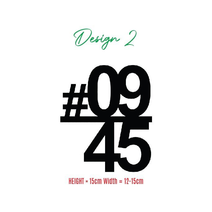 Customised HDB Unit Number | Pesonalised House Gate Unit Number Signage ...