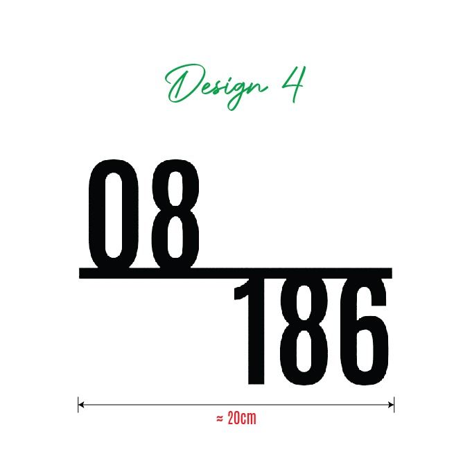 Customised HDB Unit Number | Pesonalised House Gate Unit Number Signage ...