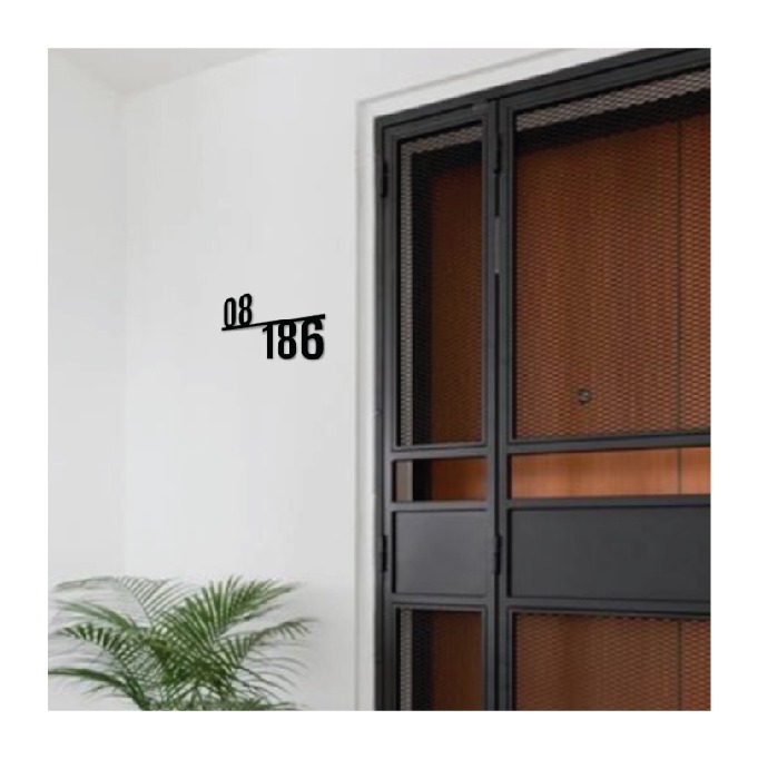 Customised HDB Unit Number | Pesonalised House Gate Unit Number Signage ...