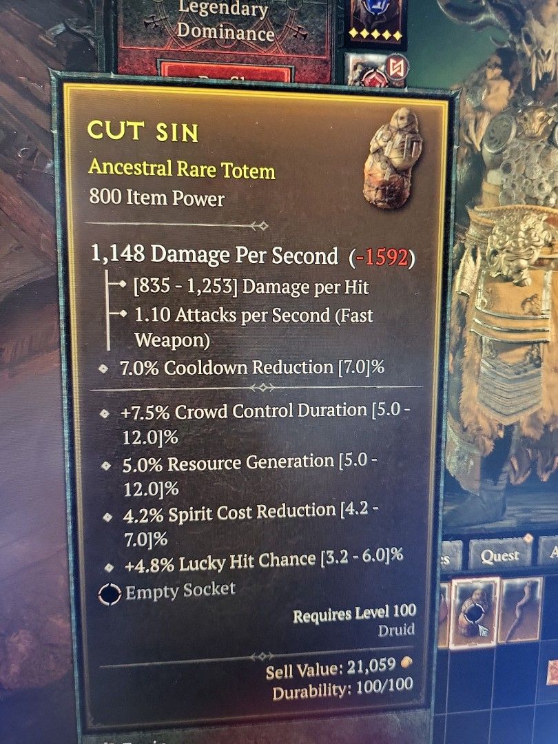 Diablo 4 Totem IP800, Video Gaming, Gaming Accessories, In-Game ...