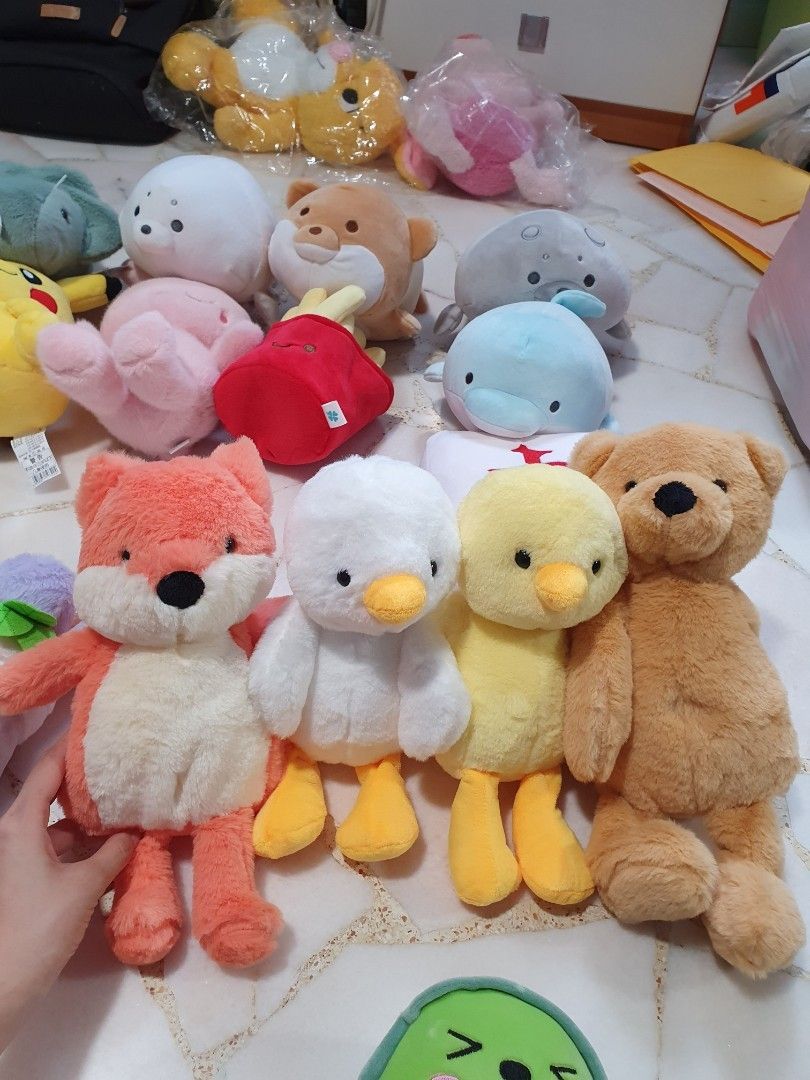 Dinosaur dolphin otter seal fox duck bear pig cow panda penguin ...