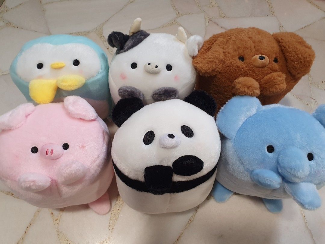 Dinosaur dolphin otter seal fox duck bear pig cow panda penguin ...