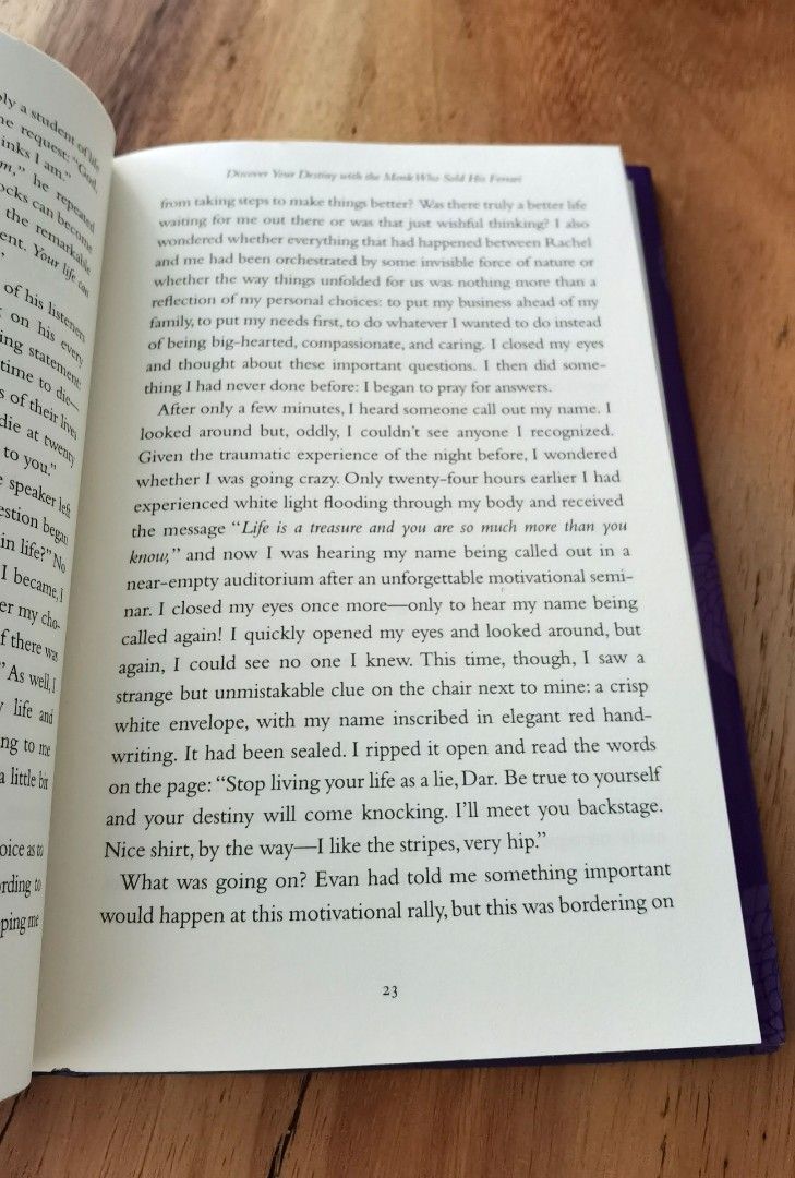 Discover Your Destiny With The Monk Who Sold His Ferrari Living Your ...