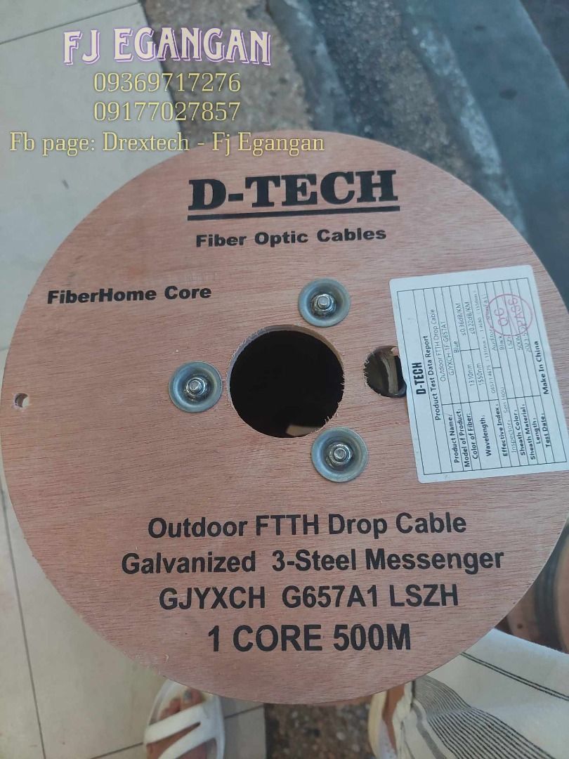 D-Tech 1 core FOC / Single core Fiber optic cable, Computers & Tech, Parts & Accessories ...