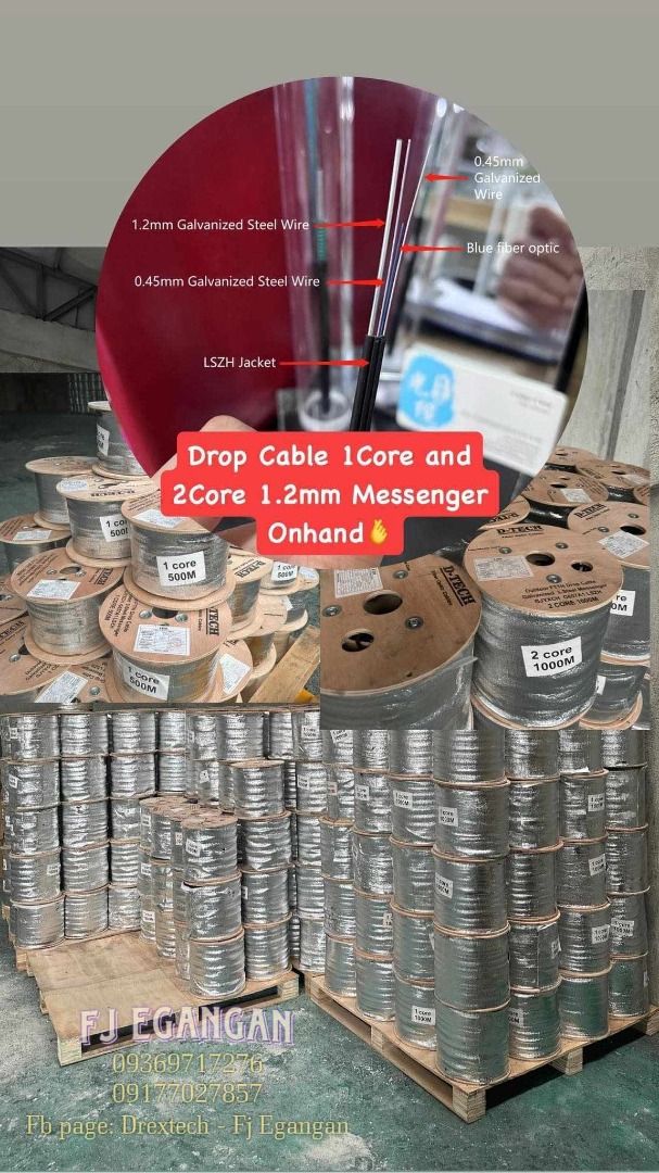 D-Tech 1 core FOC / Single core Fiber optic cable, Computers & Tech ...