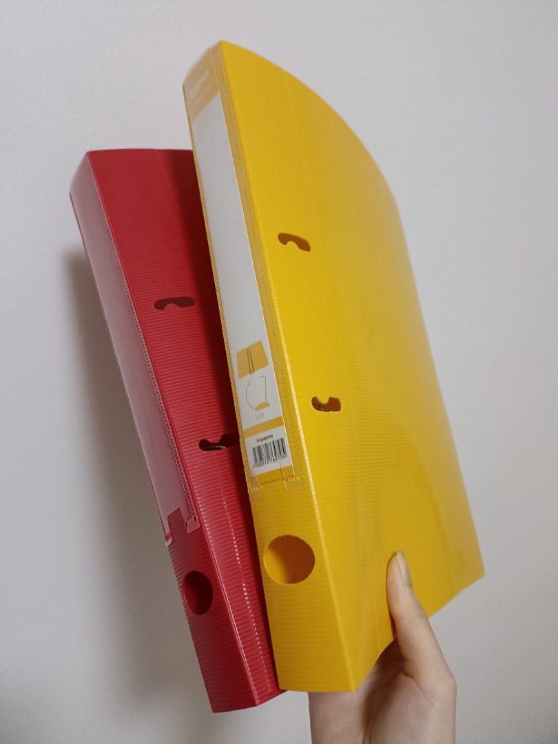 ESPP RING CLAMP FILE A4 82D 1.5 INCH - RED AND YELLOW SET, Hobbies ...