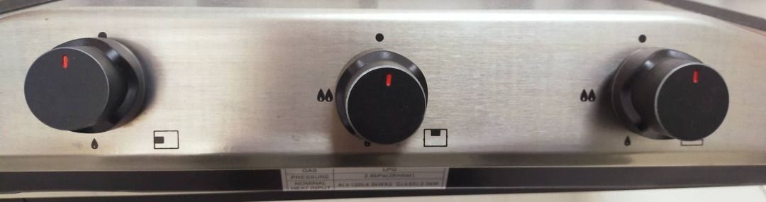 exsol built gas stove 3 burner, Furniture & Home Living, Kitchenware ...