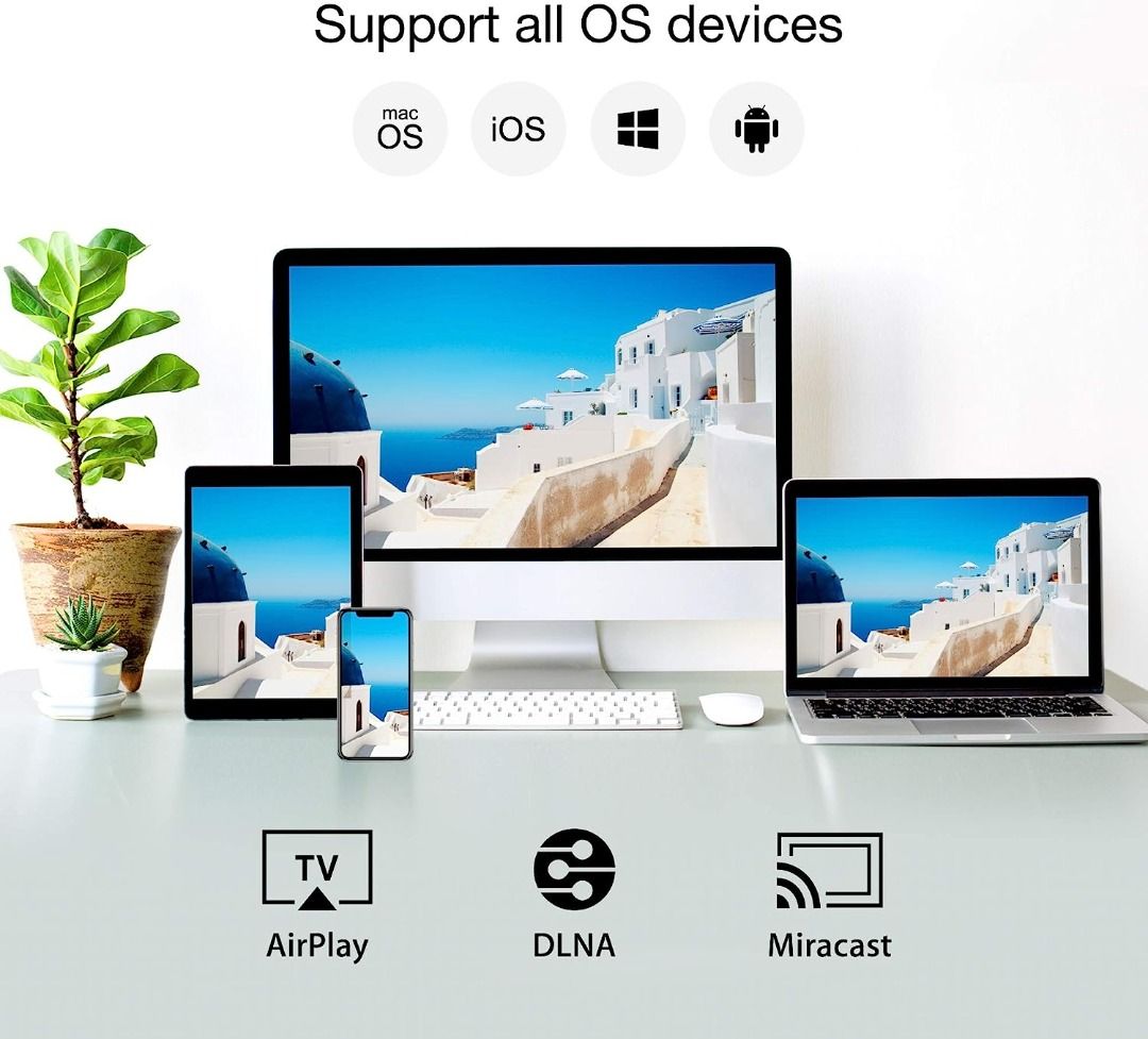 EZCast Ultra U1 4K HDR Wireless Display Receiver, TV & Home Appliances, TV & Entertainment ...