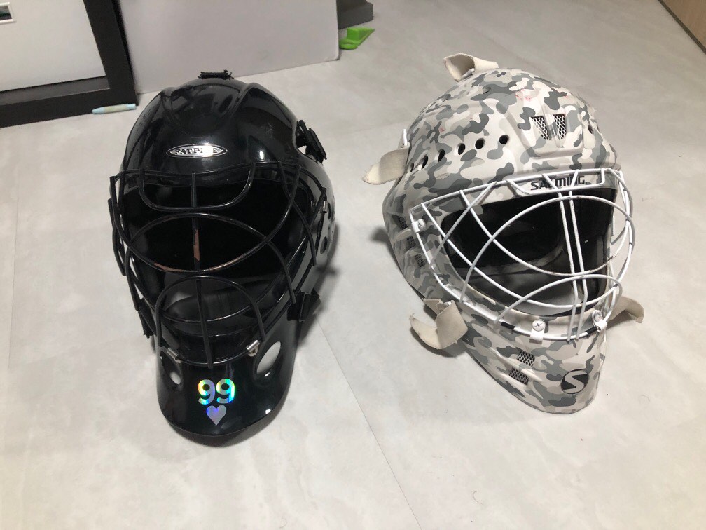 Floorball helmet, Sports Equipment, Sports & Games, Racket & Ball ...