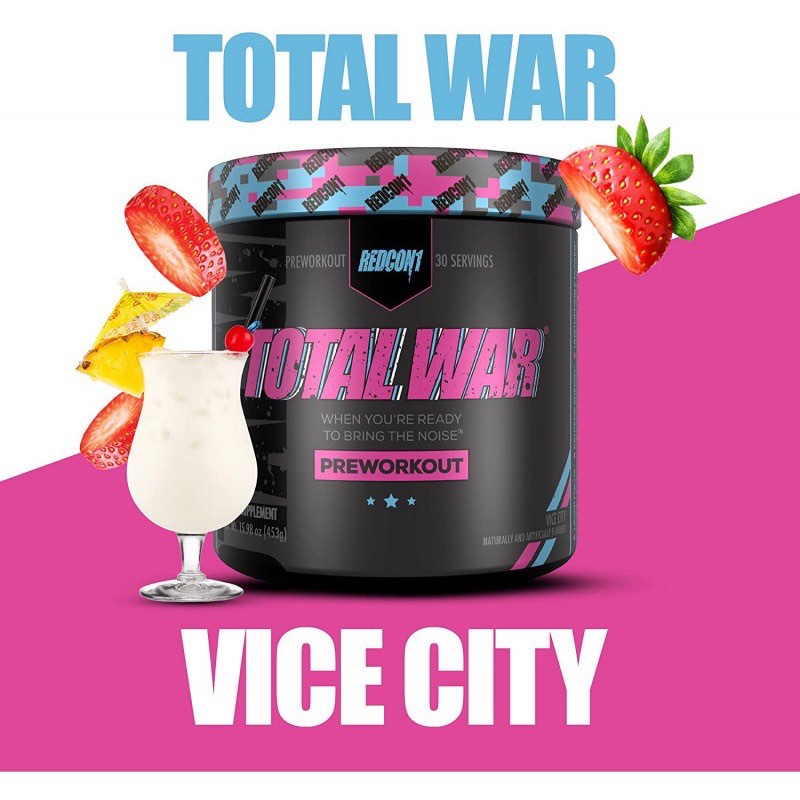 [FREE DELIVERY] Redcon1 Total War Pre Workout Vice City, Health ...