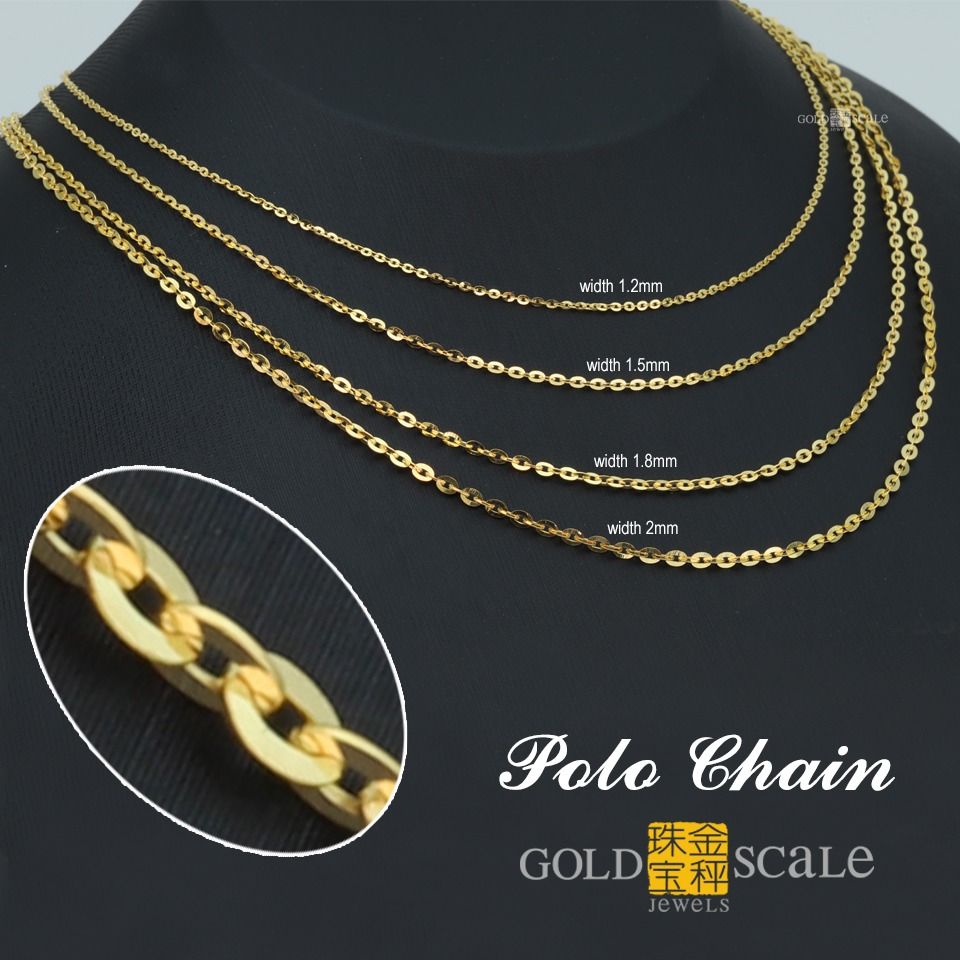 *Gold Scale Jewels 916 Gold Chain(25)*, Women's Fashion, Jewelry ...