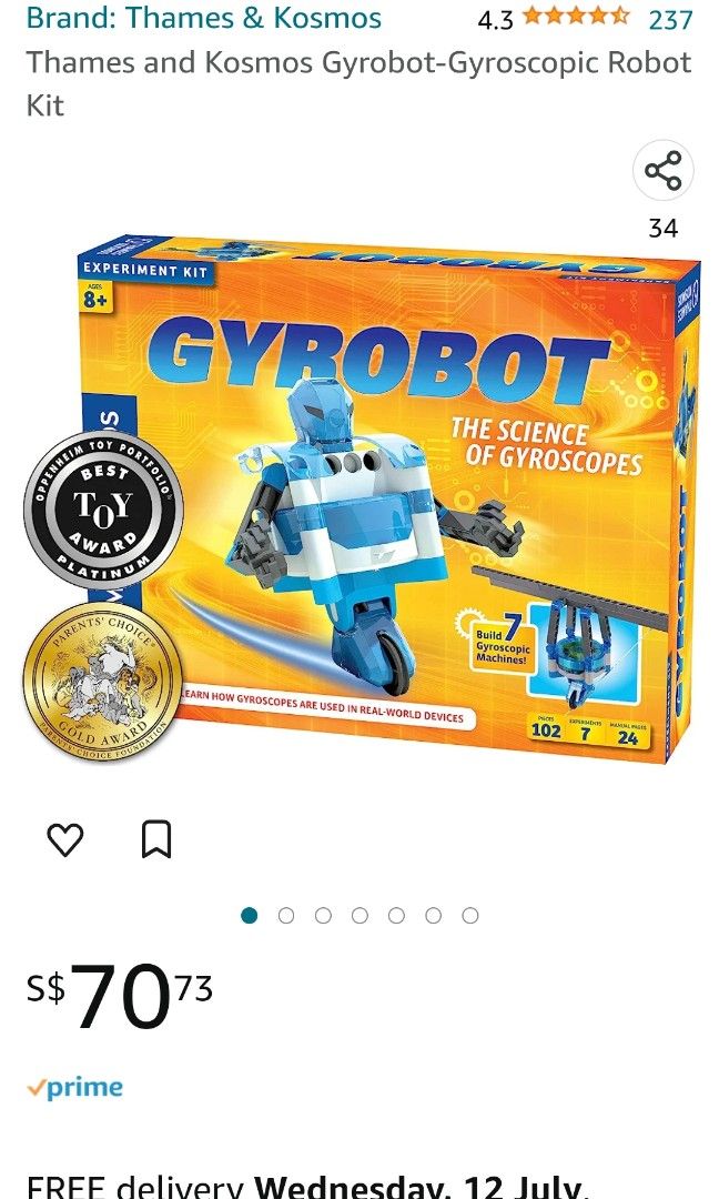 Gyrobot, Hobbies & Toys, Toys & Games on Carousell