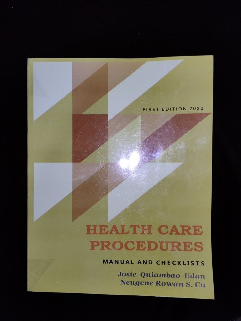 (Nursing Book) Health Care Procedure: Manual and Checklist - Udan & Cu ...