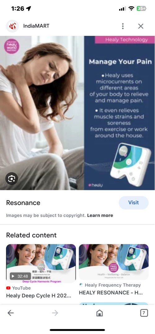 Healy Resonance Plus Healy R+ Device, Health & Nutrition, Medical ...