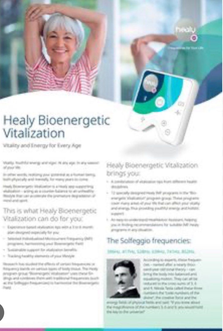 Healy Resonance Plus Healy R+ Device, Health & Nutrition, Medical ...