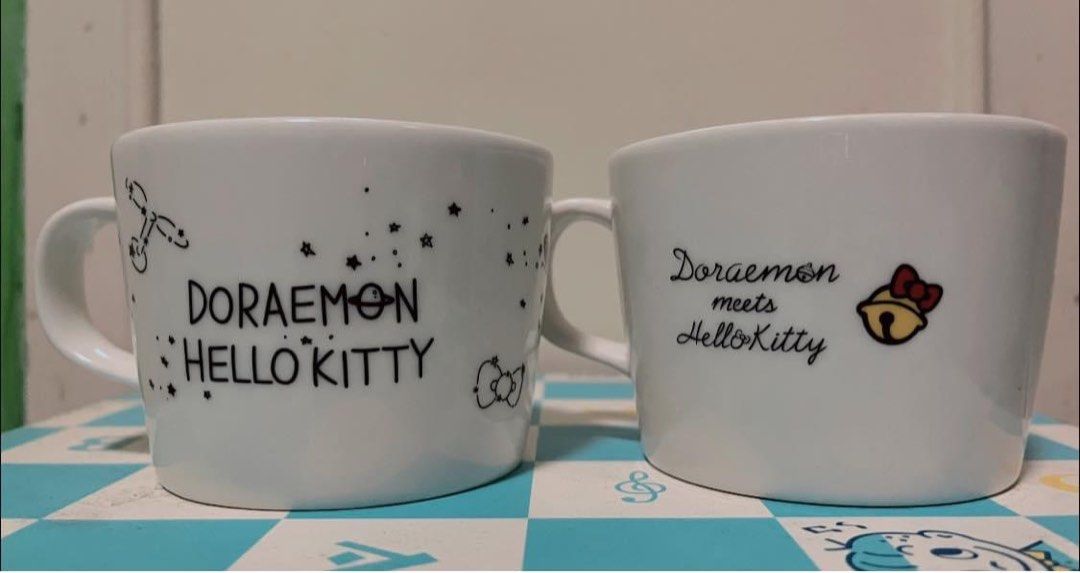 Hello Kitty colab Doraemon Set, Furniture & Home Living, Kitchenware ...