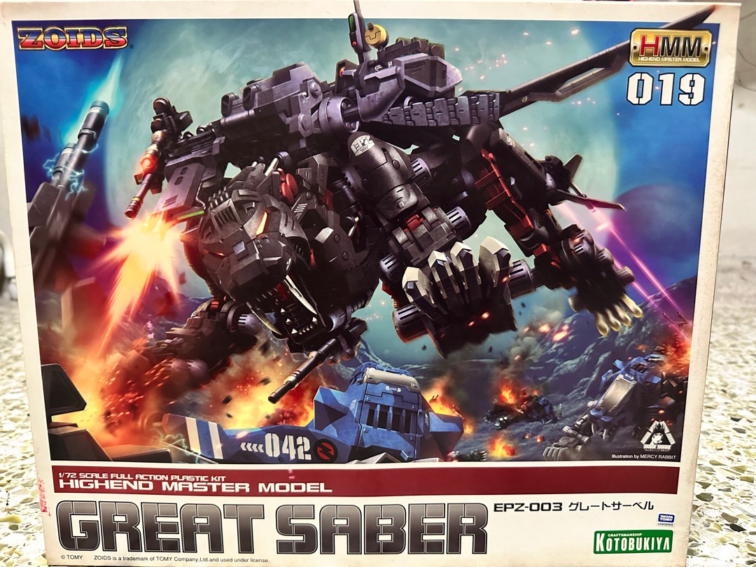 HMM 019 Great Saber EPZ-003 1/72 kotobukiya, Hobbies & Toys, Memorabilia & Collectibles, Vintage ...