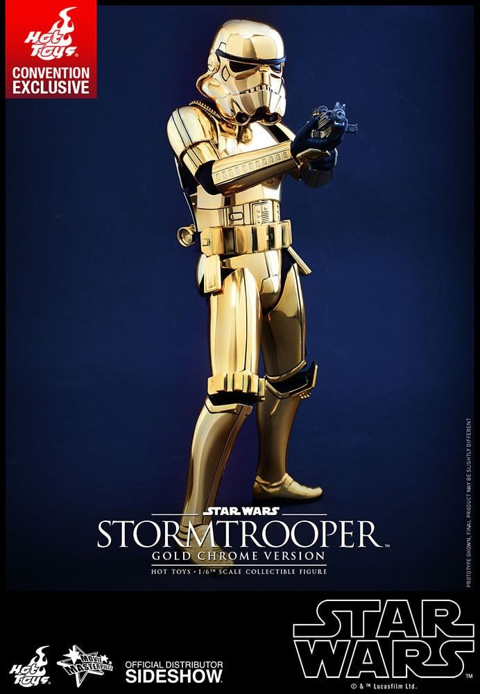 Hot Toys Star Wars Stormtrooper Gold Chrome Version BIB MIDAS Scale ...
