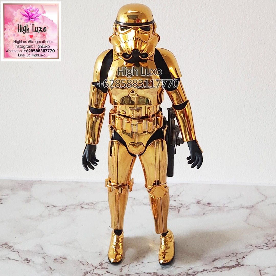 Hot Toys Star Wars Stormtrooper Gold Chrome Version BIB MIDAS Scale ...