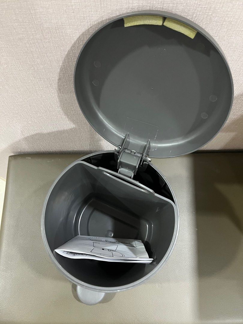 IKEA Snapp pedal trash waste bin in matte grey, Furniture & Home Living ...