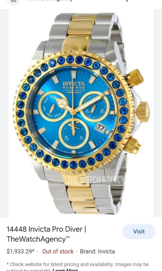 Invictus limited edition, Luxury, Watches on Carousell