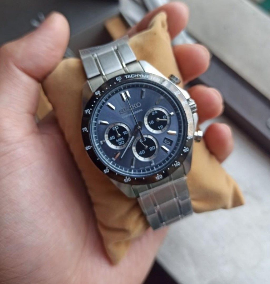 *JDM*Seiko Spirit SBTR027 Chronograph Blue Dial JAPAN-MADE Men's ...