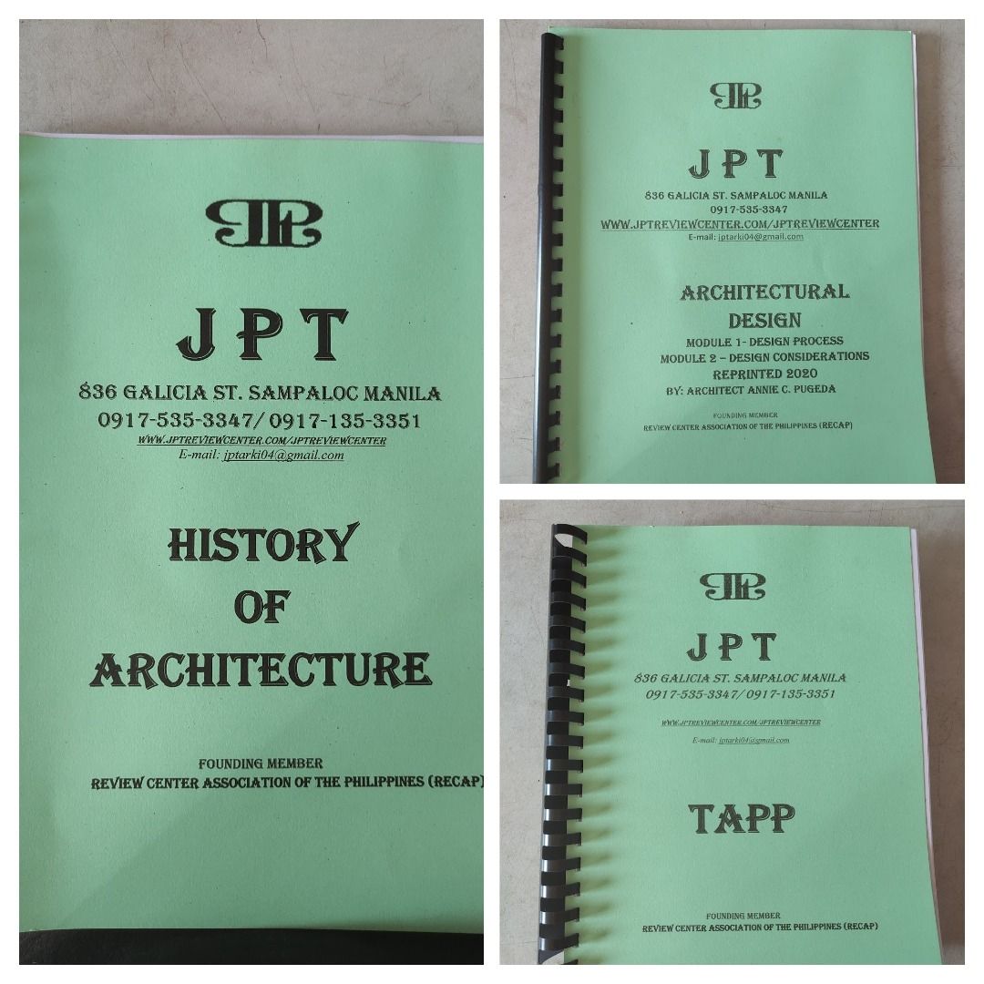 JPT ALE Architecture Reviewers (Complete Set), Hobbies & Toys, Books ...