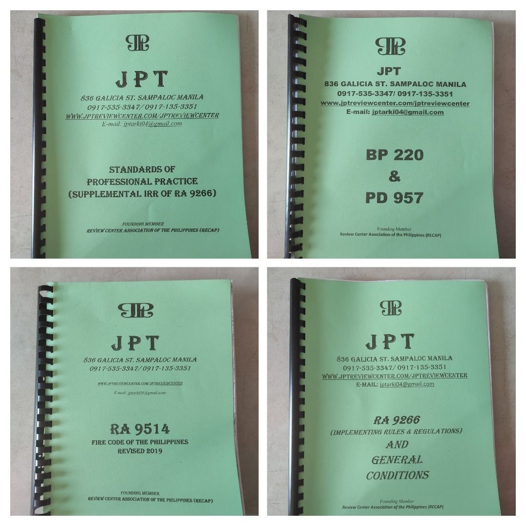 JPT ALE Architecture Reviewers (Complete Set), Hobbies & Toys, Books ...