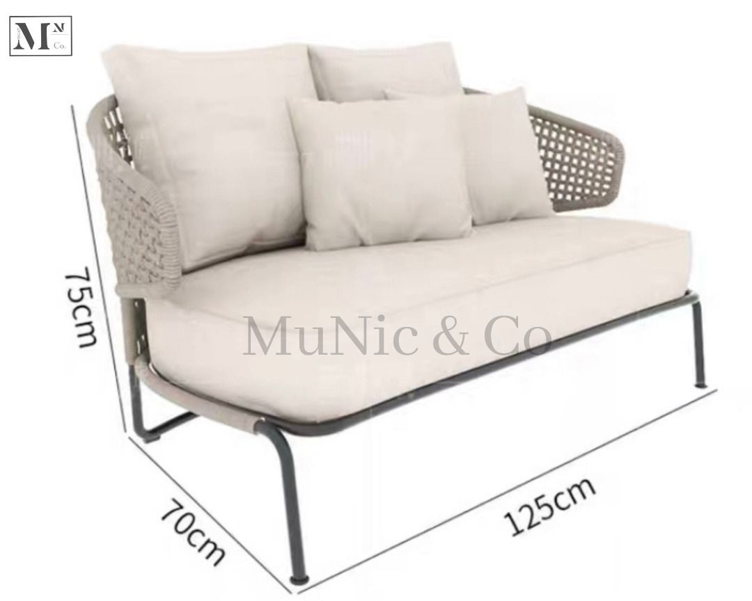KENTZ Outdoor Sofa in Rope Weave, Furniture & Home Living, Outdoor ...