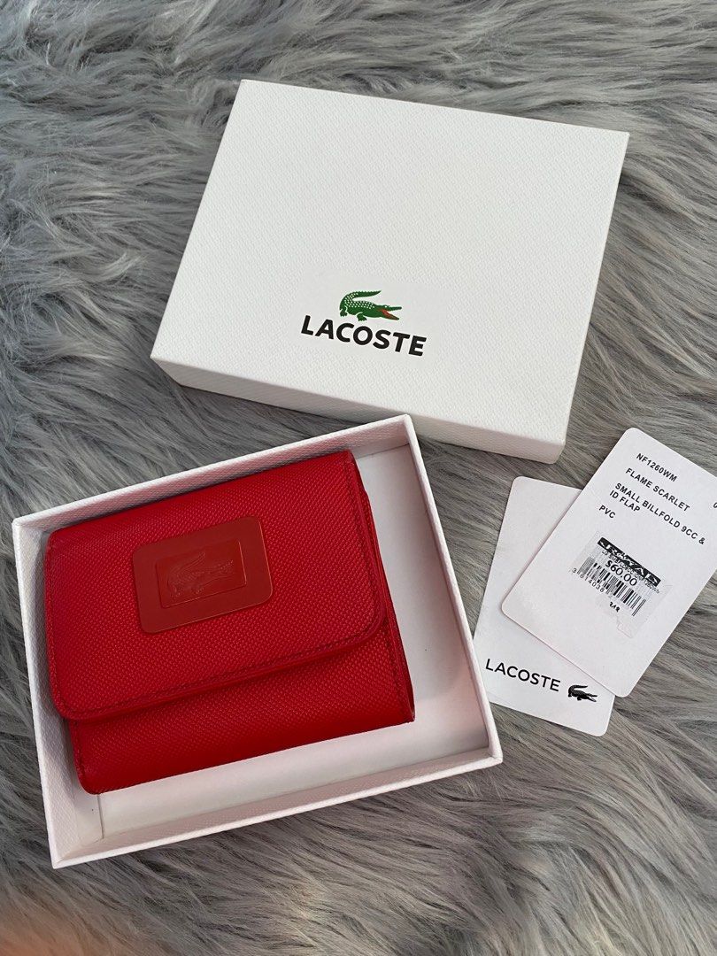 Lacoste billfold 9cc & ID flap., Women's Fashion, Bags & Wallets ...